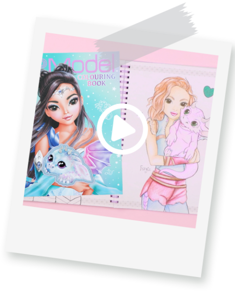 TOPModel Colouring Book DRAGON LOVE | Video Tutorial