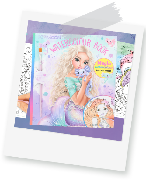 TOPModel Watercolour Books Mermaid - guide - TOPModel by Depesche UK