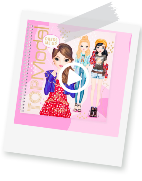 Tutoriel vidéo sur le livre d'autocollants TOPModel Dress me up